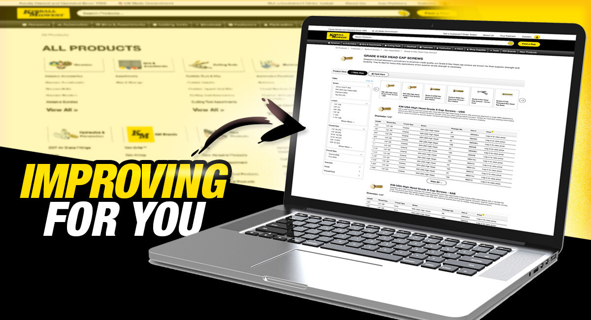 KimballMidwest.com is Improving for You